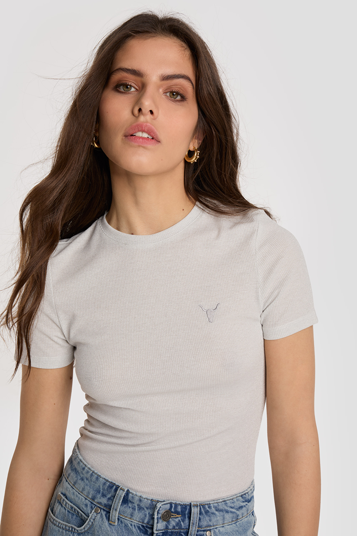 LUREX RIB T-SHIRT | Alix