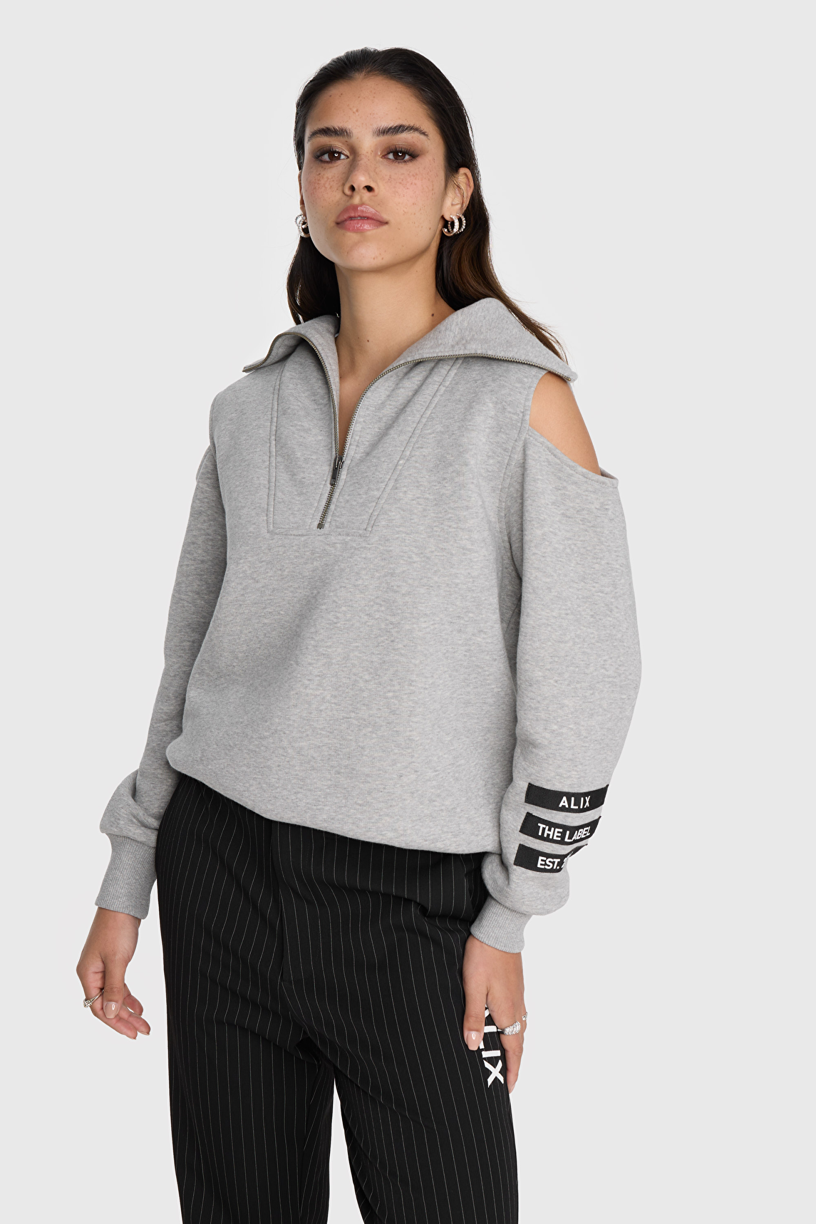 ZIP COLLAR SWEATER | Alix